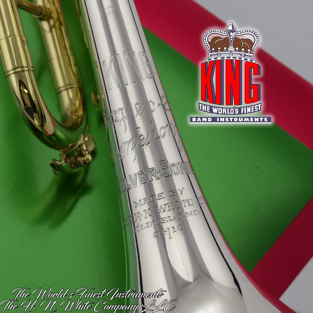 1951 Vintage King Rare Super 20 Symphony Silversonic Trumpet SN: 326928 ...