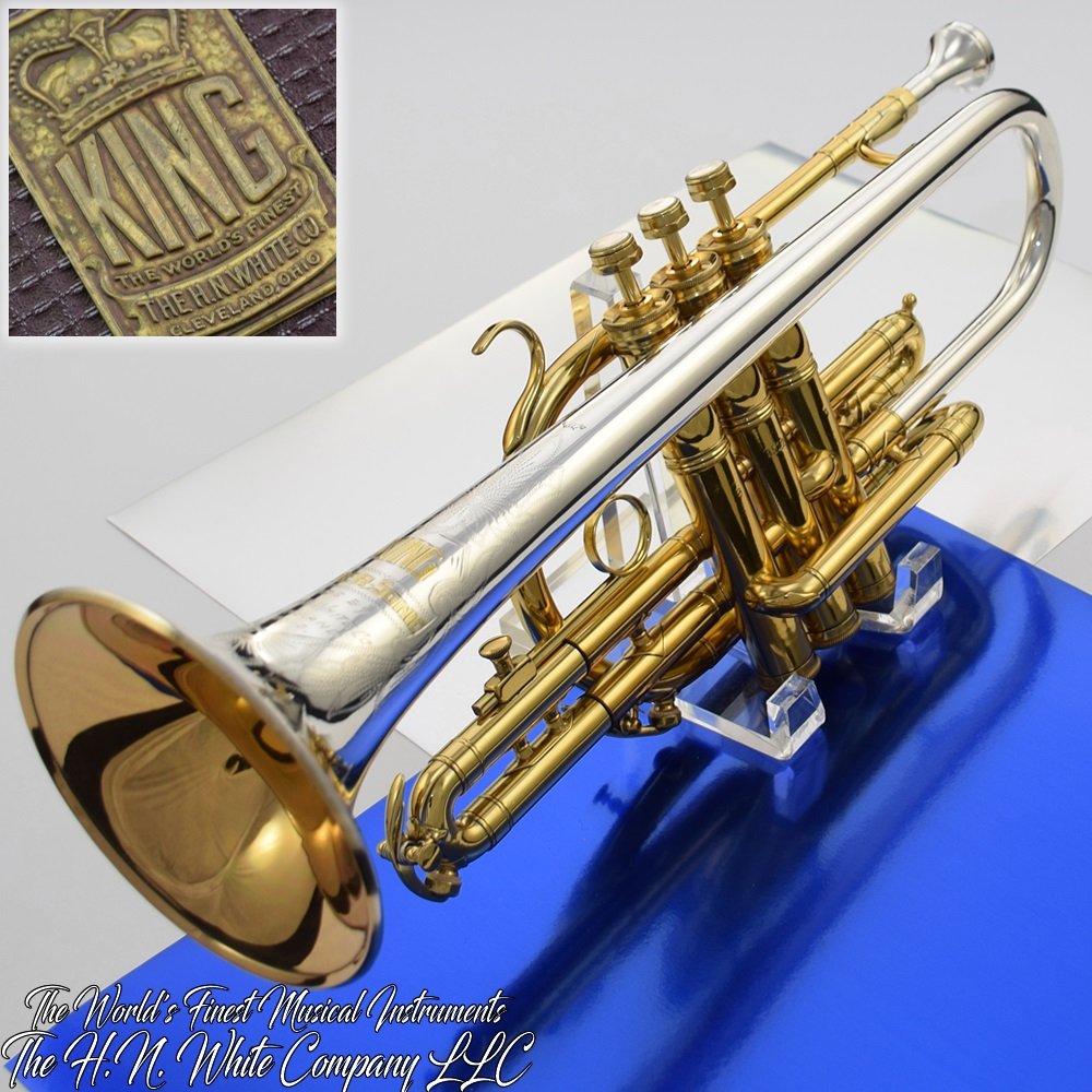 1955 Vintage King H. N. White Silversonic Master Model Cornet SN ...